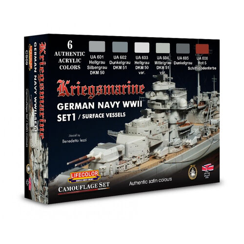 Life Color CS09 - German WWII Kriegsmarine Camouflage Set #1