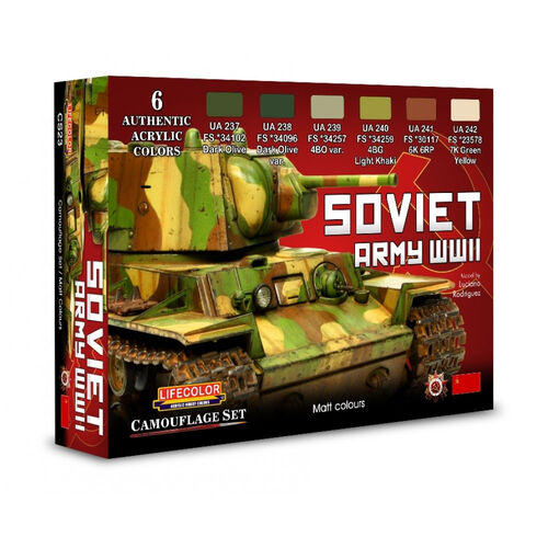 Life Color CS23 - Soviet WWII Army Tanks and Vehicles Set
