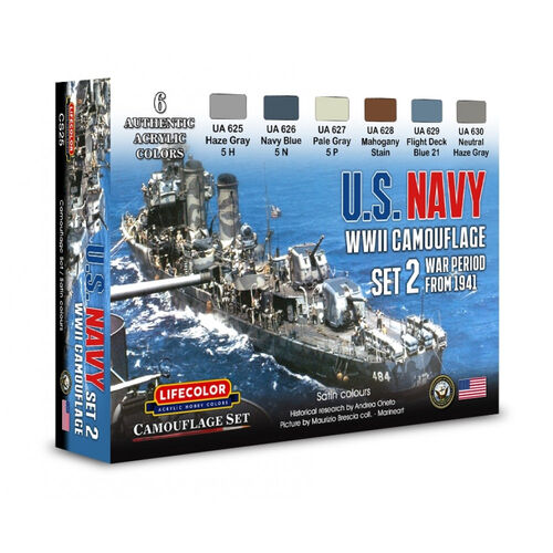 Life Color CS25 - US Navy WWII Camouflage Set 2 - War Period from 1941