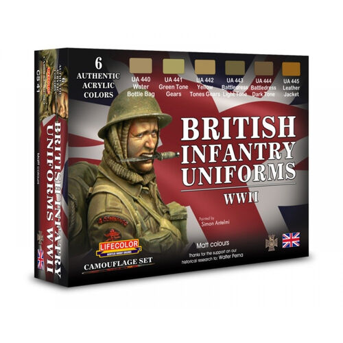 Life Color CS41 - British WWII Infantry Uniforms Set