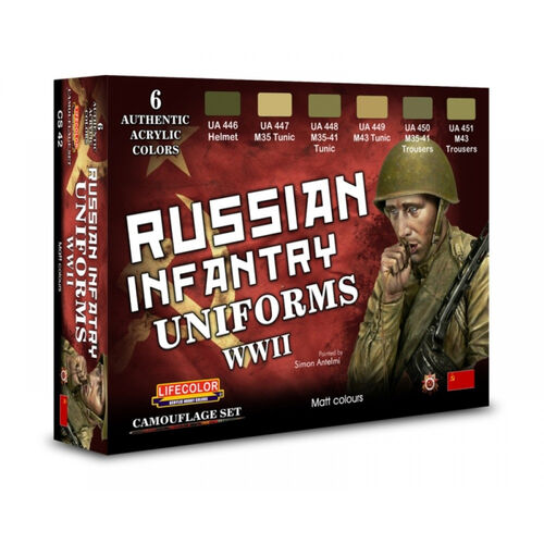Life Color CS42 - Russian WWII Infantry Uniforms Set