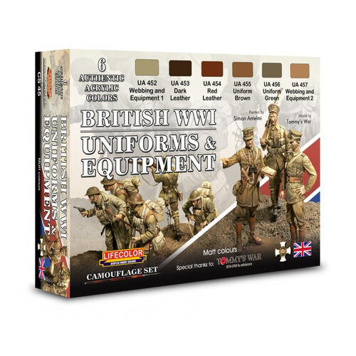 Life Color CS45 - British WWI Uniforms & Equipment Set