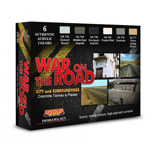Life Color CS49 - War on The Road - Concrete Tarmac & Plaster Set
