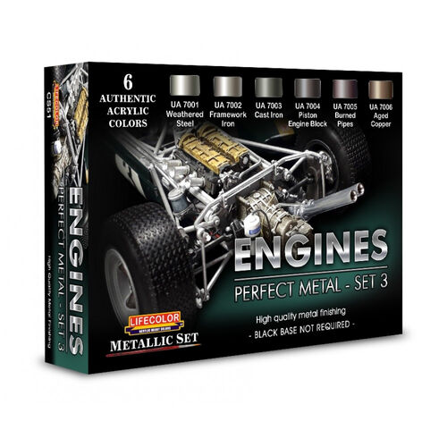 Life Color CS51 - Engines Perfect Metal Set 3