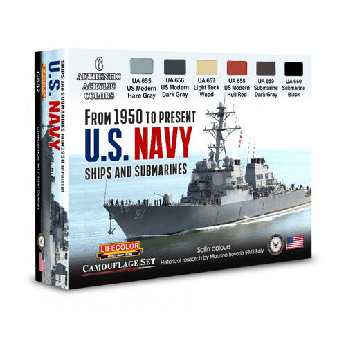Life Color CS52 - US Navy Ships and Submarines Set (from 1950 to present)