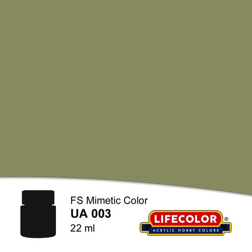 Life Color UA003 - Olive Drab Weathered FS34088