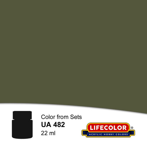 Life Color UA482 - US Army Uniforms OG 107 Dark Variant Matt