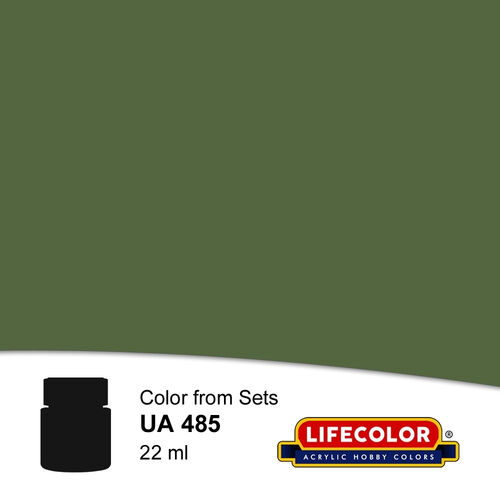 Life Color UA485 - US Army Uniforms ERDL Medium Green Matt