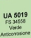LIF-UA5019 UA5019 FS34558 Verde Anticorrosione