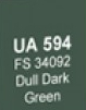 LIF-UA594 UA594 FS34092 Dull Dark Green