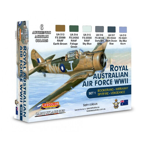 Life Color XS01 - Australian Air Force WWII Set 1