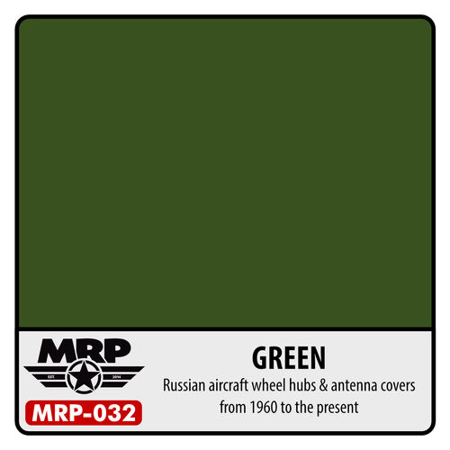 MR.PAINT MRP-032 Green (wheels hubs & antenna covers) Russian AF