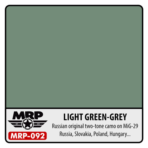 MR.PAINT MRP-092 Light Green-Grey (Russian Original Two-Tone Camo On MiG-29 Russia, Slovakia, Poland, Hungary...)
