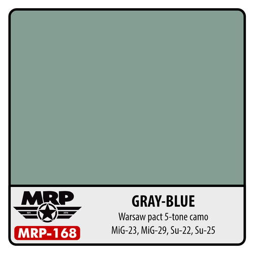 MR.PAINT MRP-168 Grey Blue (Mig 23, Mig 29, Su 22, Su 25)