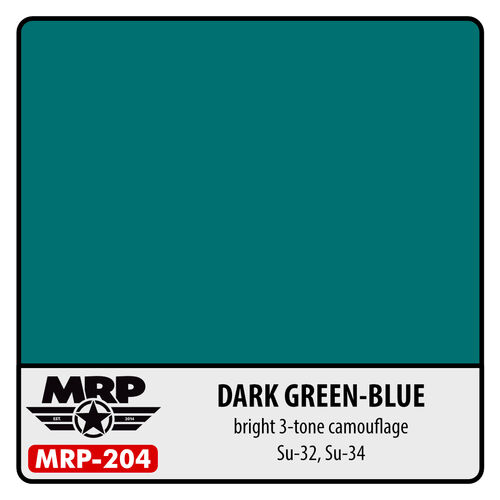 MR.PAINT MRP-204 Dark Green-Blue Su-34 (bright 3-tone camo)