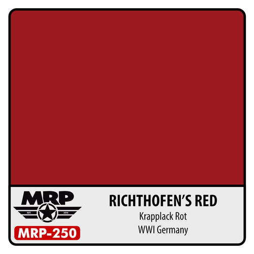 MR.PAINT MRP-250 Richthofen‘s Red (Krapplack Rot) – WWI Germany
