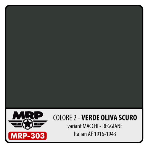 MR.PAINT MRP-303 Colore 2 – Verde Oliva Scuro – 1941 (Italian AF 1916-43)