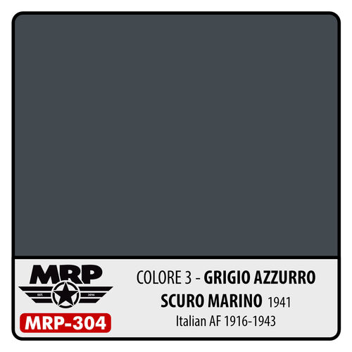 MR.PAINT MRP-304 Colore 3 – Grigio Azzurro Scuro Marino – 1941 (Italian AF 1916-43)
