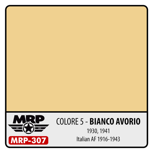 MR.PAINT MRP-307 Colore 5 – Bianco Avorio – 1930, 1941 (Italian AF 1916-43)