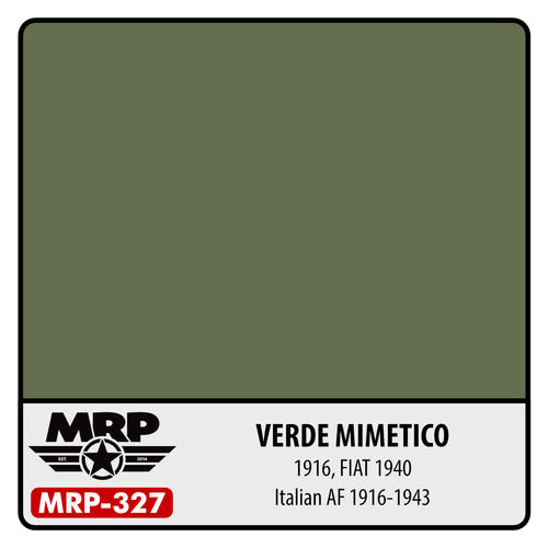 MR.PAINT MRP-327 Verde Mimetico – 1916, FIAT 1940 (Italian AF 1916-43)
