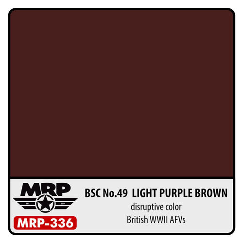 MR.PAINT MRP-336 BSC No.49  Light Purple Brown (British WWII AFV)