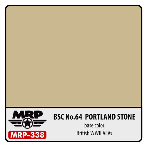MR.PAINT MRP-338 BSC No.64 Portland Stone (British WWII AFV)