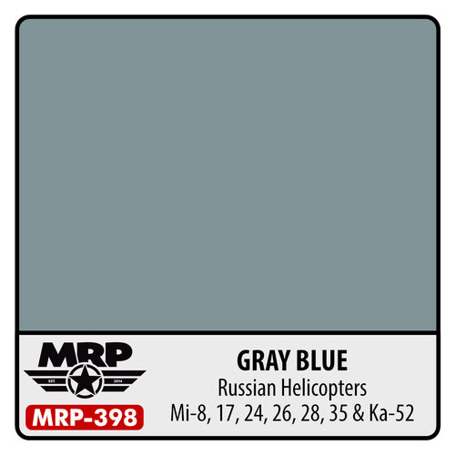 MR.PAINT MRP-398 Gray Blue - Russian helicopters Mi-8,17,24,26,28,35 & Ka-52