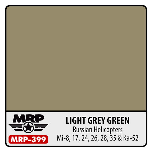 MR.PAINT MRP-399 Light Gray Green - Russian helicopters Mi-8,17,24,26,28,35 & Ka-52