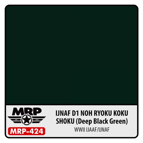 MR.PAINT MRP-424 IJNAF D1 Nohryokukokushoku (Deep Black Green) (WWII IJAAF/IJNAF)