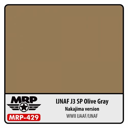 MR.PAINT MRP-429 IJNAF J3 SP Olive Gray (Nakajima version) (WWII IJAAF/IJNAF)