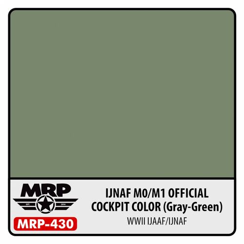 MR.PAINT MRP-430 IJNAF M0/M1 Official Cockpit Color (Gray Green) (WWII IJAAF/IJNAF)