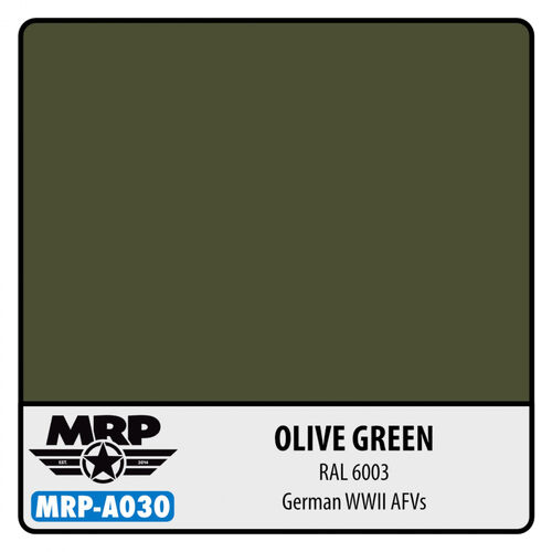 MR.PAINT MRP-A030 Olive Green RAL 6003, German WWII AFVs