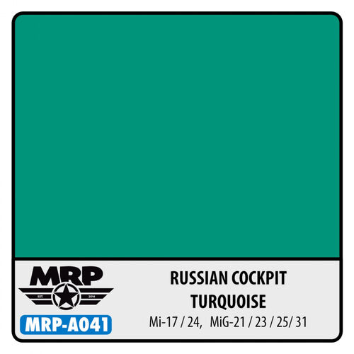 MR.PAINT MRP-A041 Russian Cockpit Turquoise, Mi-17/24, MiG-21/23/25/31