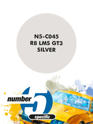 Number Five N5-C045 R8 LMS GT3 Silver Metallic