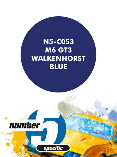 Number Five N5-C053 M6 GT3 Walkenhorst Blue