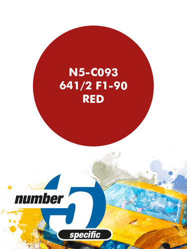 Number Five N5-C093 641/2 F1-90 Red
