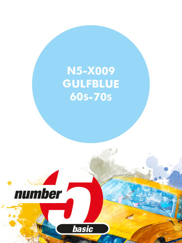 Number Five N5-X009 Gulf Blue 60s/70s