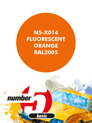 Number Five N5-X014 Fluorescent Yellow RAL2005 Fluorescent