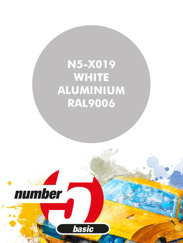 Number Five N5-X019 White Aluminium RAL9006 Metallic