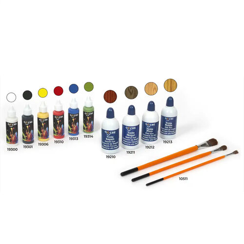 OcCre 90547 Basic Paint Pack with Dyes and Brushes