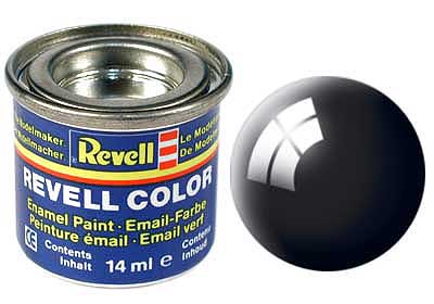 Revell 32107 07 Black, Gloss RAL 9005