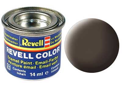 Revell 32184 84 Leather Brown, Mat RAL 8027