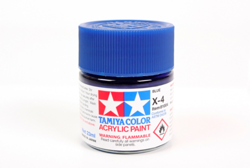 Tamiya 81004 Acryl 23ml X-4 Blue Gloss