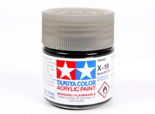 Tamiya 81019 Acryl 23ml X-19 Smoke Gloss