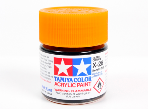 Tamiya 81026 Acryl 23ml X-26 Clear Orange Gloss