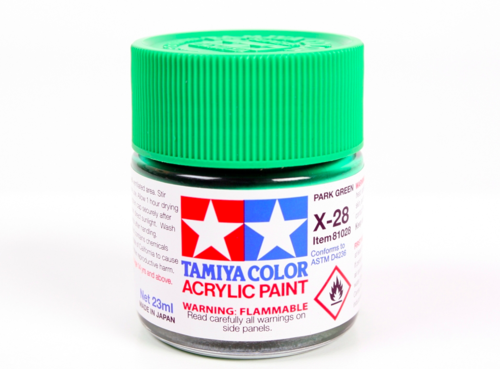 Tamiya 81028 Acryl 23ml X-28 Park Green Gloss