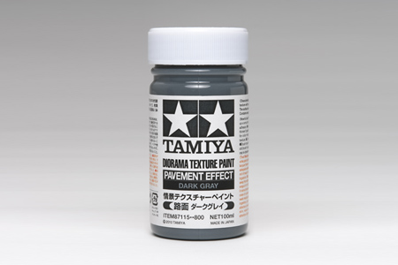 Tamiya 87115 Diorama Texture Paint - Pavement effect Dark Gray