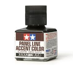 Tamiya 87140 Panel Line Accent Color - Dark Brown