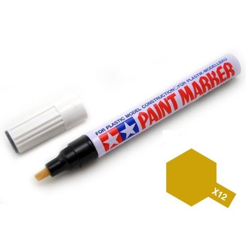 Tamiya 89012 MARKER X-12 Gold Paint Gloss