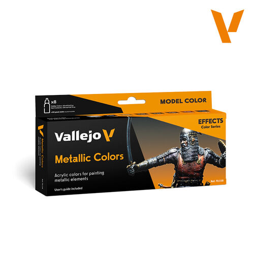 Vallejo 70118 Model Color Set Metallic